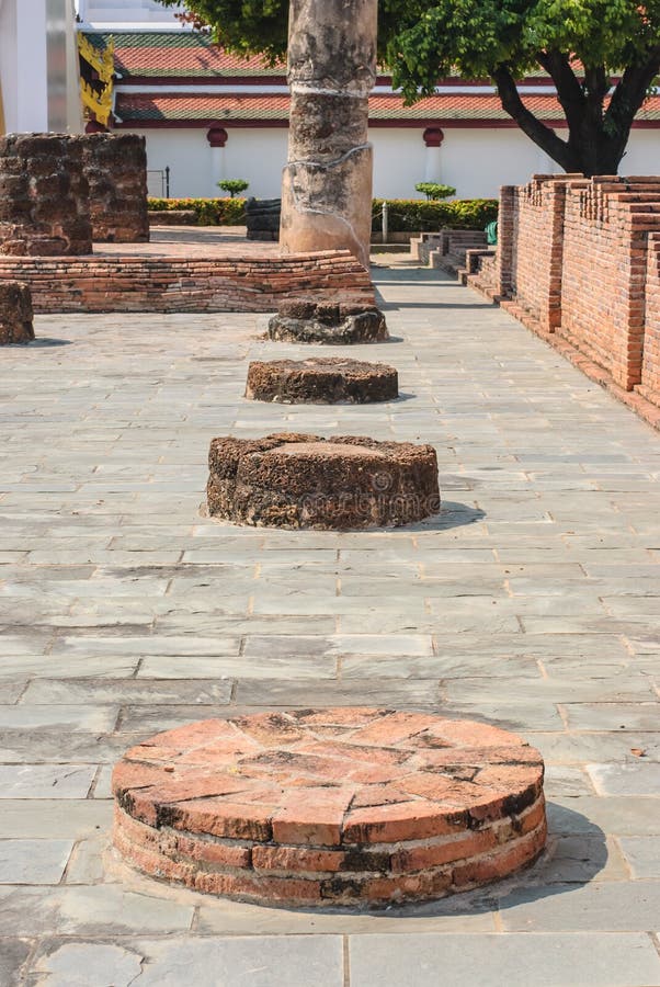 Old Laterite Ground ,Tiled Pavement Stock Photo - Image of block ...