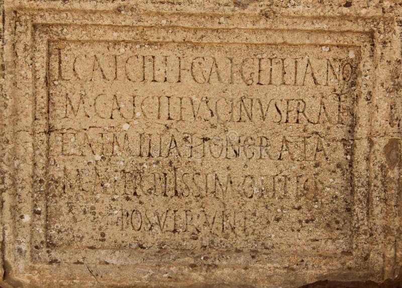 Old Latin Writing stock photo. Image of close, civilization - 57211228