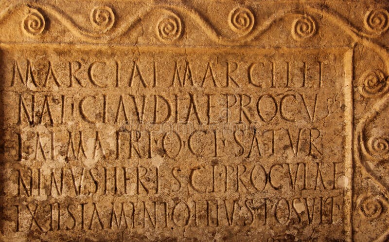 Latin writing stock photo. Image of italy, archaeology - 20423572