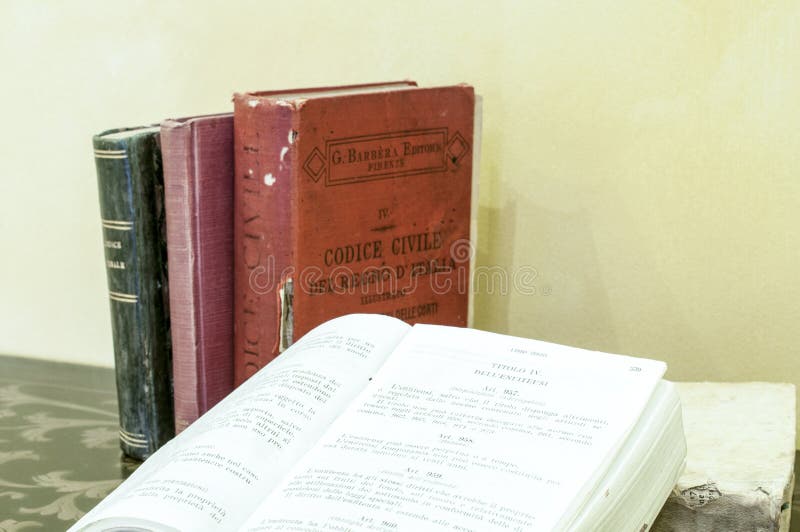 Old law books on the table editorial stock photo. Image of school ...
