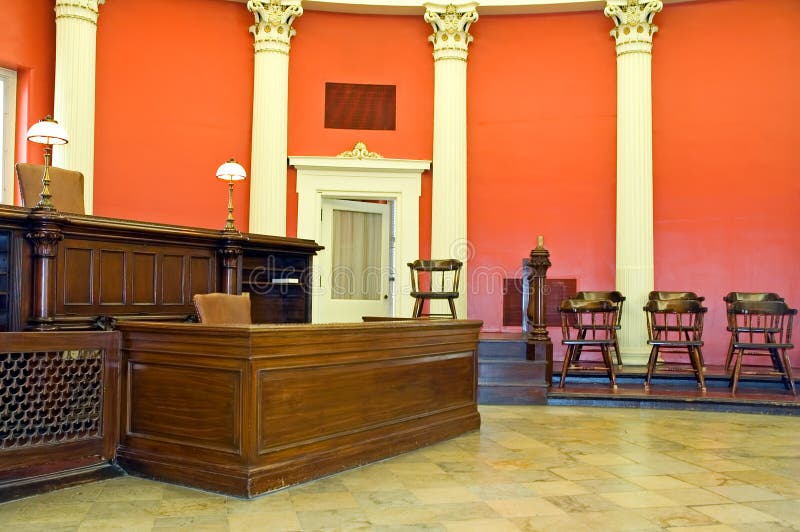 Old law courtroom stock photo. Image of historic, judging - 4882354