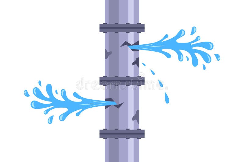 Cartoon Leaking Pipe Stock Illustrations – 382 Cartoon Leaking Pipe ...