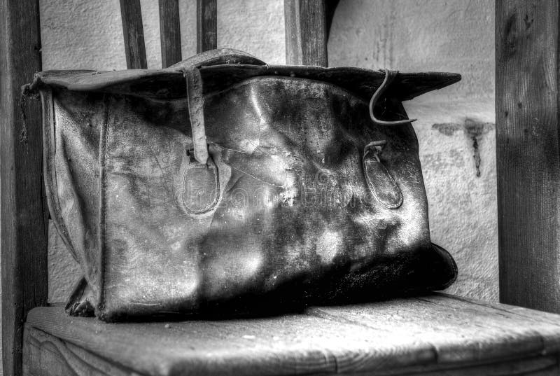 Old Leather Bag stock image. Image of retro, cracked - 40675935