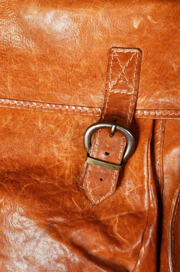 Old leather bag detail stock photo. Image of texture - 41151688