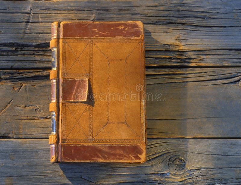 Old Leather Covered Journal Stock Photo - Image of minutes, writing ...