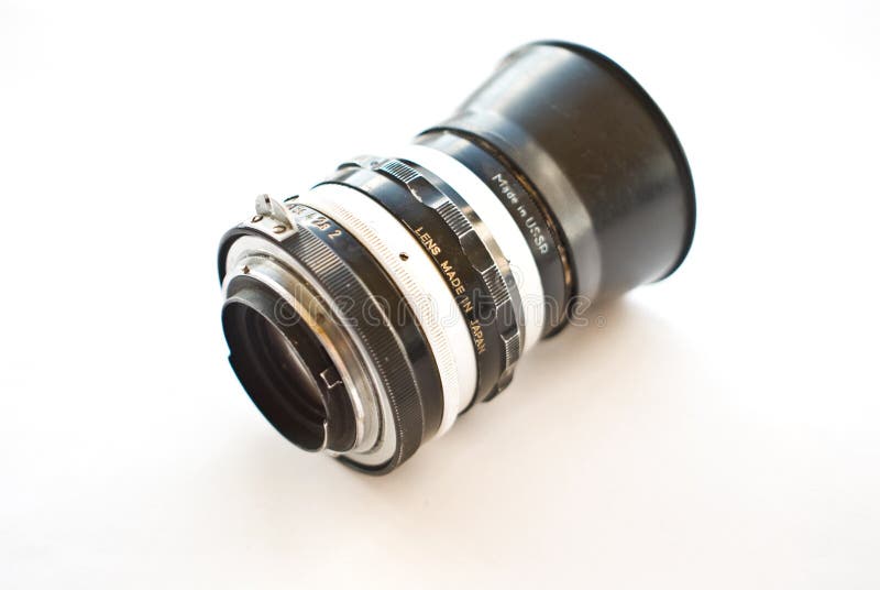 Old lens stock image. Image of high, obsolete, isolated - 11124071