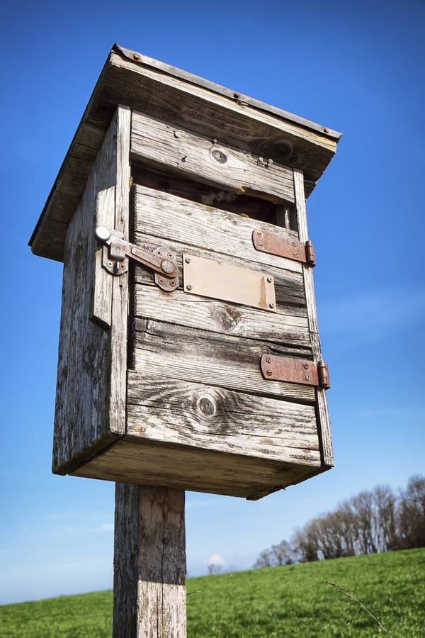 Old wooden letterbox stock photo. Image of wooden, vertical - 29011518