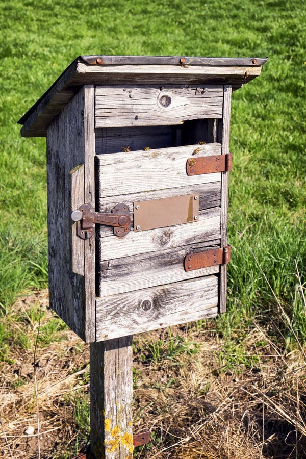 Old wooden letterbox stock photo. Image of wooden, vertical - 29011518