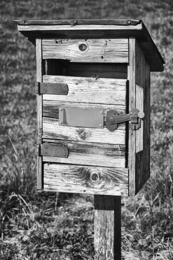 Old wooden letterbox stock image. Image of rusty, sunlight - 28869419
