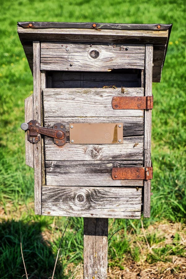 Old wooden letterbox stock photo. Image of wooden, vertical - 29011518