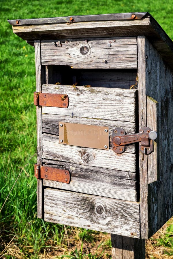 Old wooden letterbox stock photo. Image of wooden, vertical - 29011518