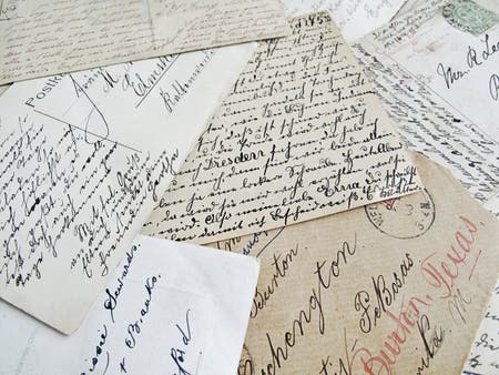 Old letters stock image. Image of letter, mail, text - 10525811