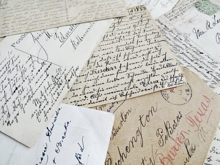 Old letters stock image. Image of letter, mail, text - 10525811