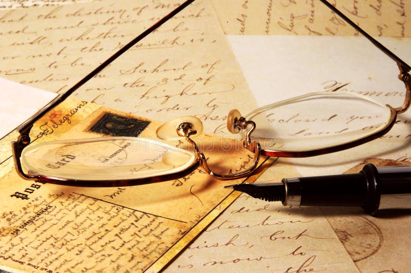 Old Letters 2 stock photo. Image of antique, letters, caligraphy - 39794