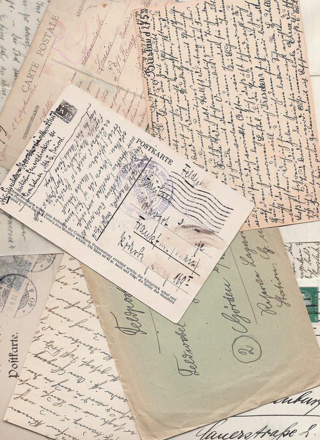 Old letters stock image. Image of letter, aged, background - 3496789