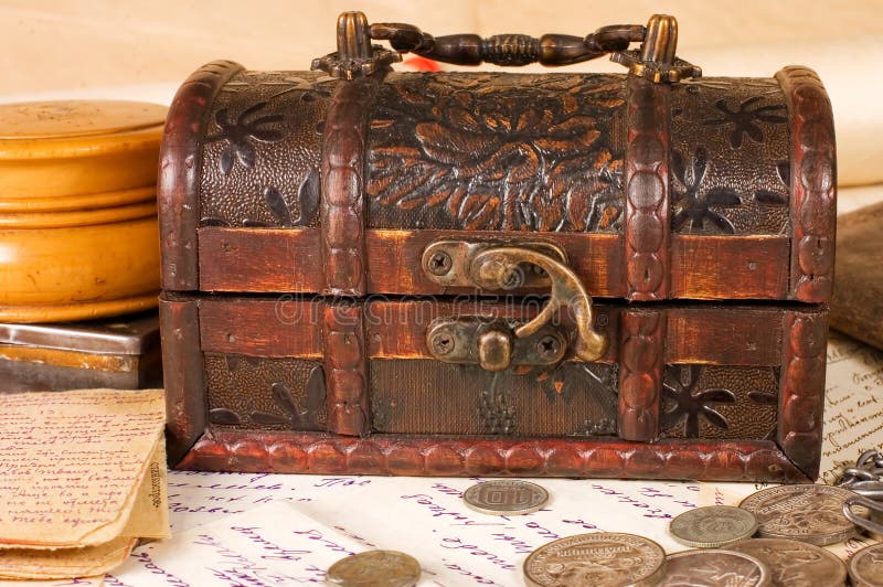 Old Letters with Various Things Stock Photo - Image of document ...