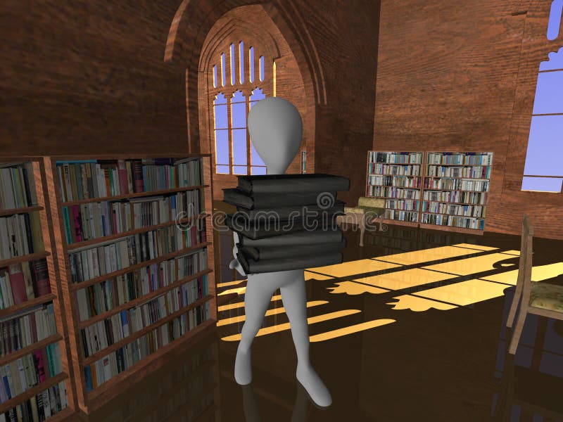 Old library stock illustration. Illustration of biblioteca - 14603755