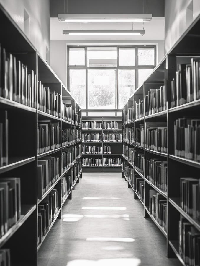 Old Library Bookshelves stock image. Image of literature - 373141201