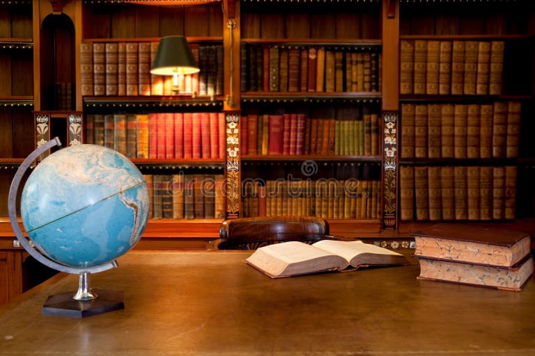 Old library interior stock photo. Image of bookshelves - 20785072
