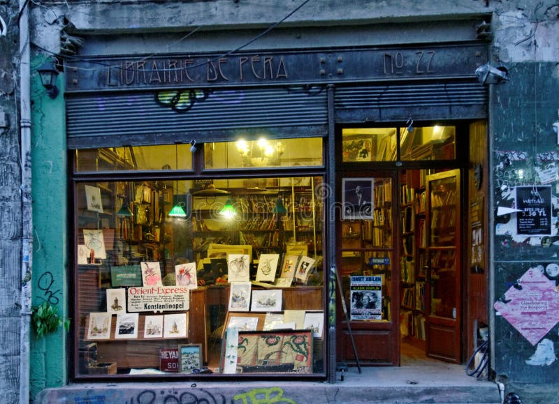 Old Library of Pera, Constantinople Editorial Stock Image - Image of ...