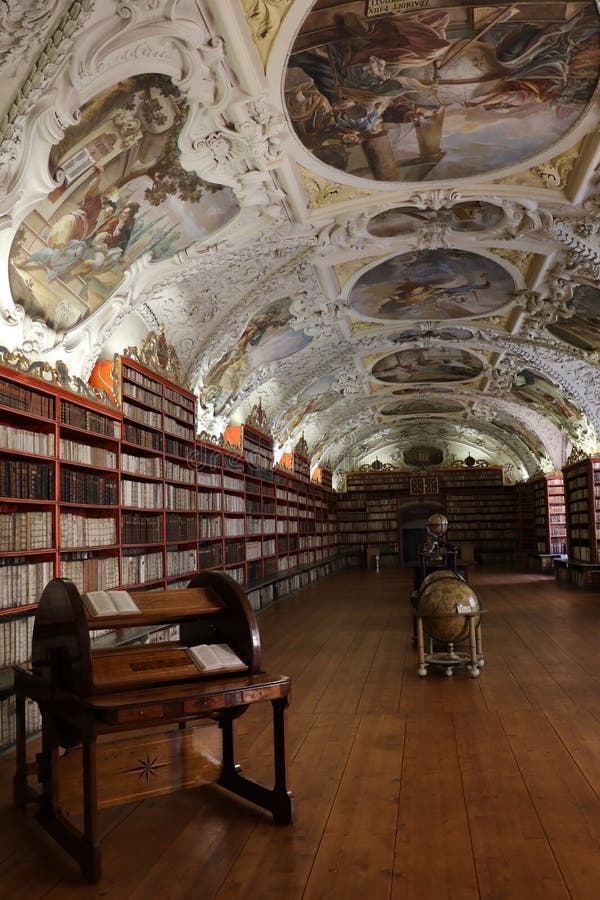 Old Library in Prague stock photo. Image of bohemia, czech - 71866090