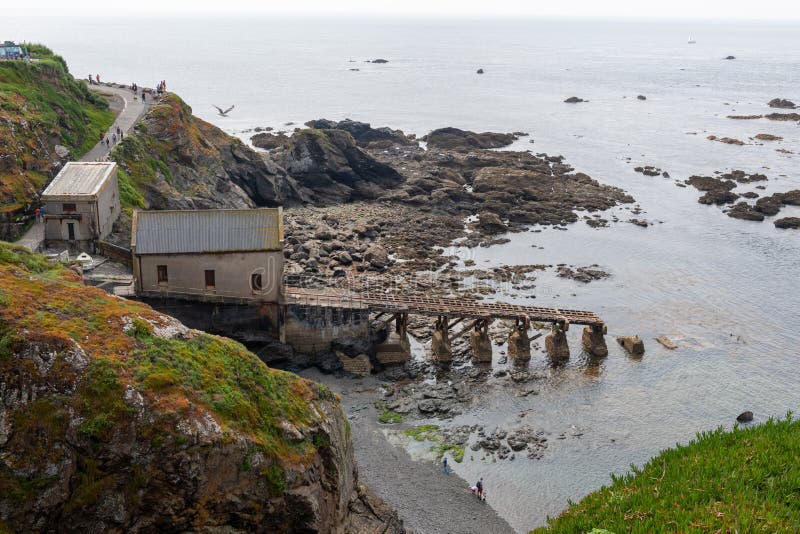 The Lizard in Cornwall stock image. Image of lifeboat - 237465621