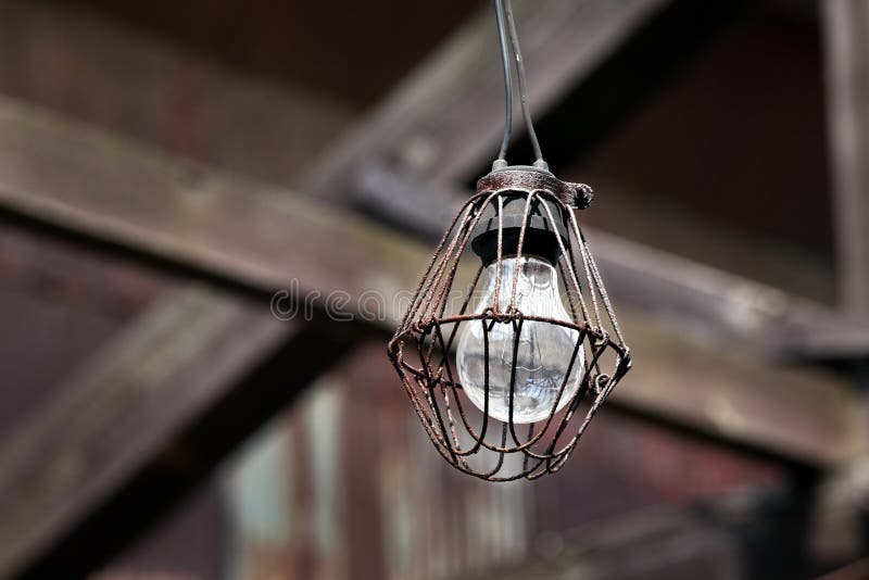 Old light stock photo. Image of barn, filament, hanging - 13967254