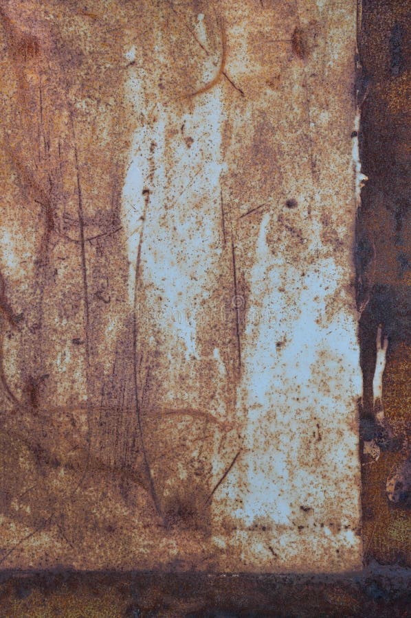 Rust Frame, Metal Can, Wood, Green Ivy, Old Wall. Stock Photo - Image ...