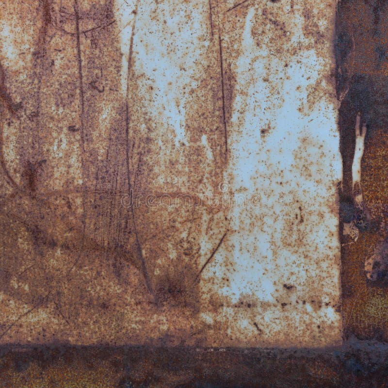 Rust Frame, Metal Can, Wood, Green Ivy, Old Wall. Stock Photo - Image ...