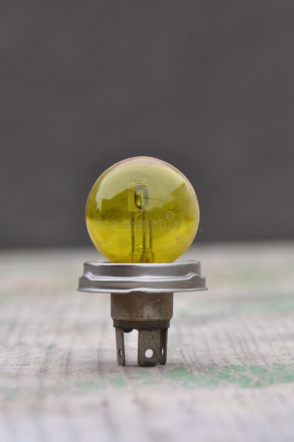 Old Light Bulb for Car Headlights Stock Image - Image of halogen, bulb ...