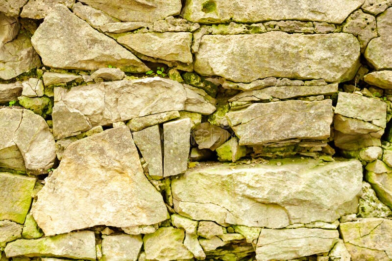 Old Light Gray Sandstone Building Wall Pattern Background Thorizontal ...