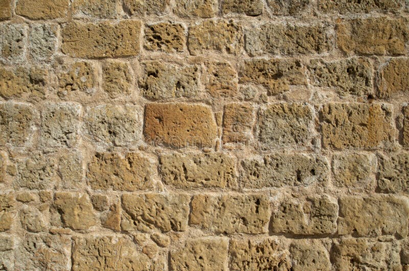 Old Light Stone Wall Close Up Stock Photo - Image of ecru, architecture ...