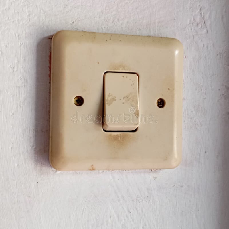 An Old Light Switch in a Lost Place in a Forgotten Time Stock Photo ...