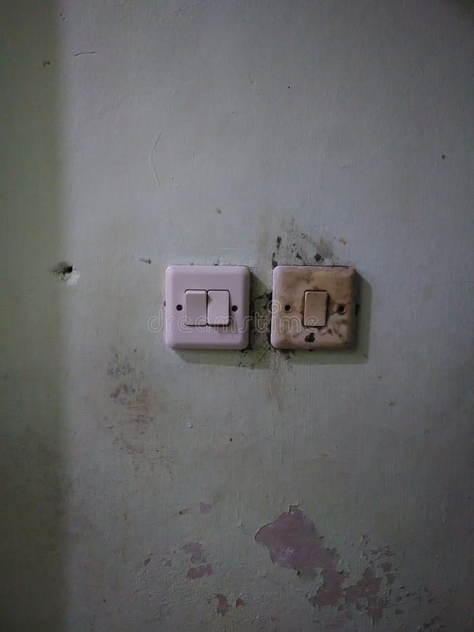 Old light switch editorial stock image. Image of drawing - 225224799