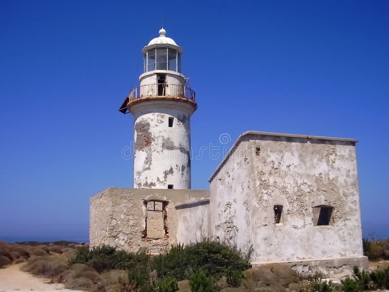 Old Lighthouse stock image. Image of plant, rust, shipping - 1549579