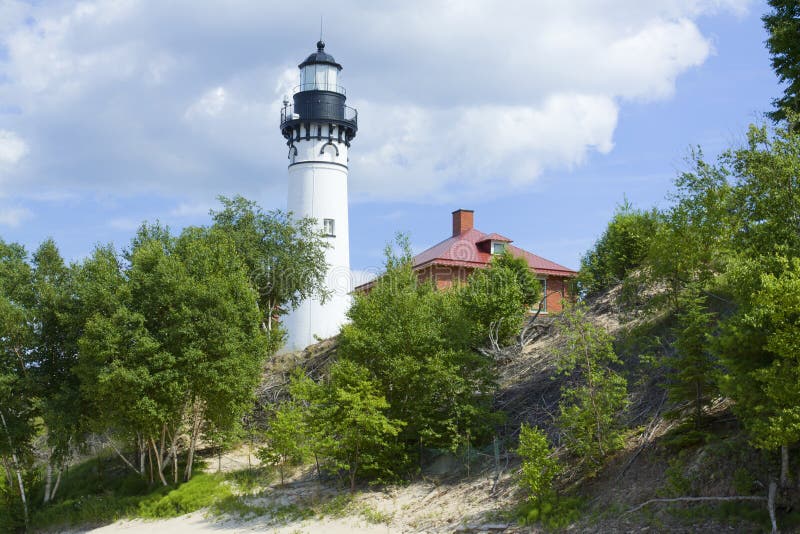 Old Lighthouse stock photo. Image of landmark, blue, pictured - 23779586