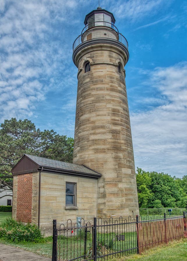Old lighthouse stock photo. Image of tower, beach, brick - 119044618