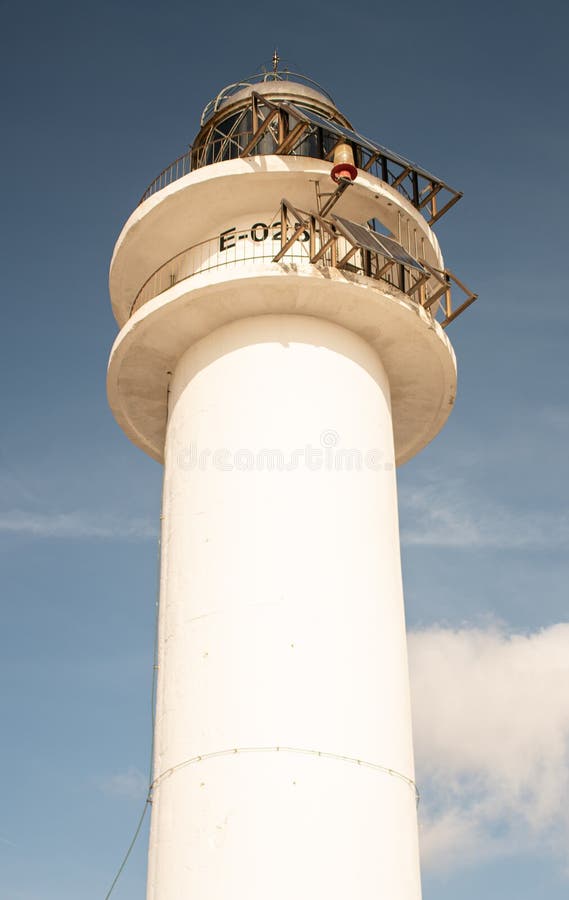Old Lighthouse with a Blue Sky. Down View Stock Photo - Image of choice ...