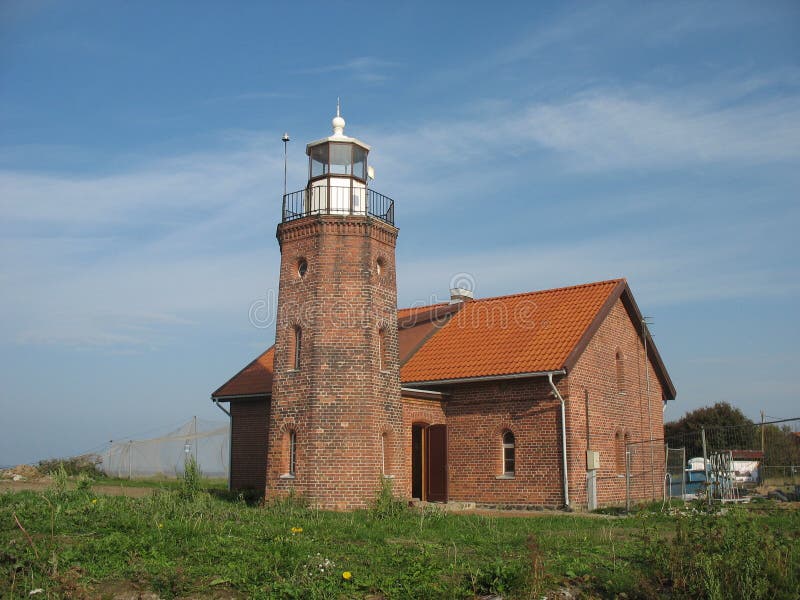 Old Lighthouse in Ventes Ragas Near Curonian Spit, Lithuania Stock ...