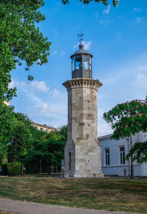The Old Lighthouse from the Constanta, Romania Stock Photo - Image of ...