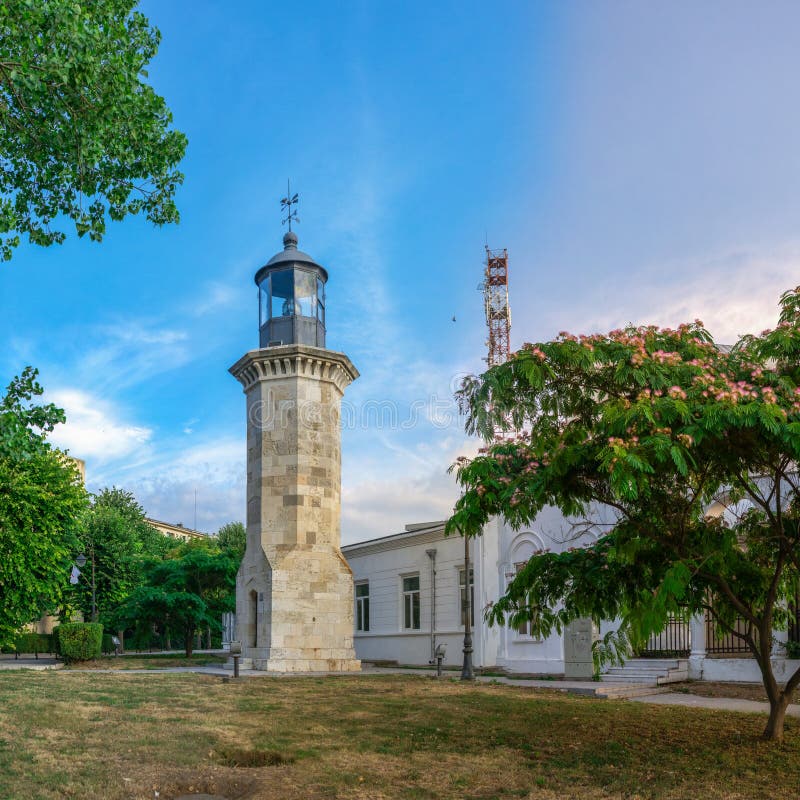 The Old Lighthouse from the Constanta, Romania Stock Photo - Image of ...