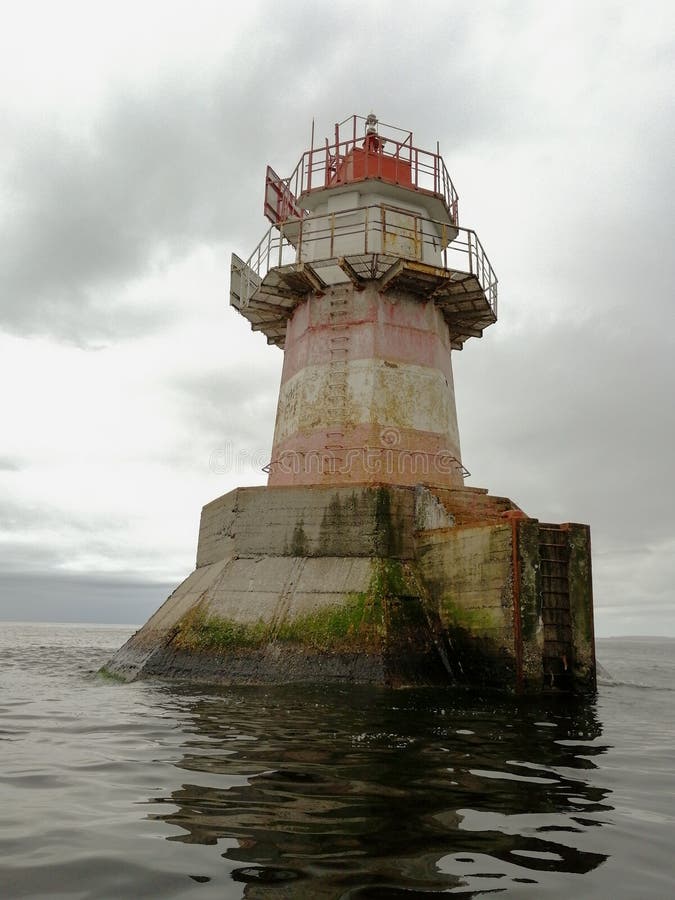 Vyborgsky lighthouse stock photo. Image of vyborg, lake - 216923116
