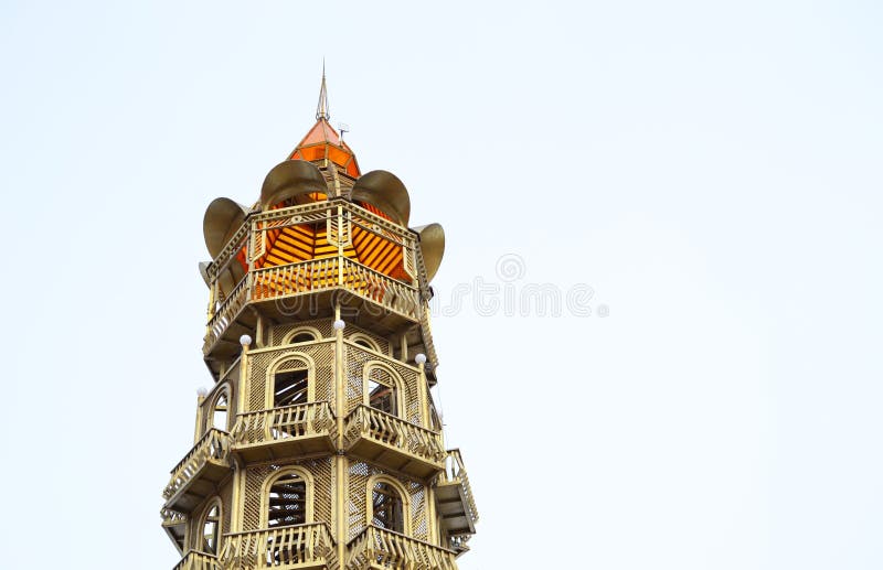 The Old Lighthouse is Made of Brown Iron and Has a Domed Roof Stock ...