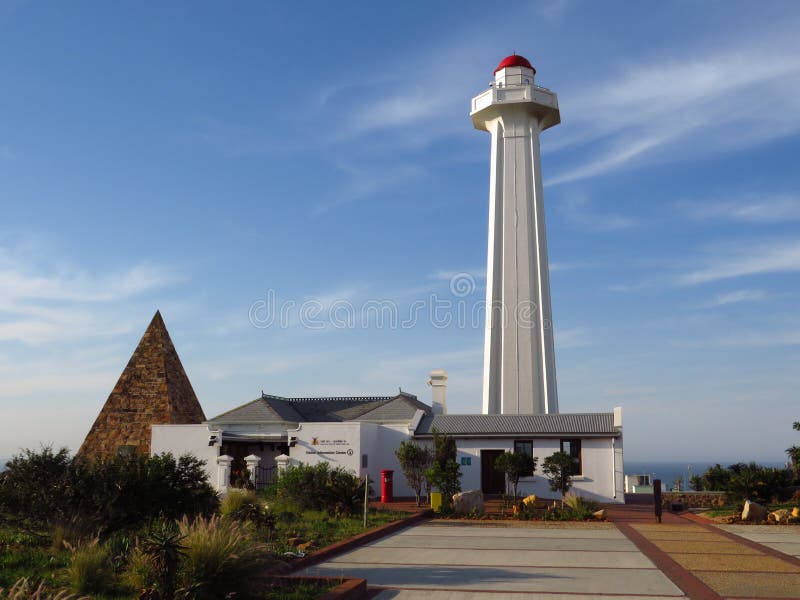 Pyramid and Lighthouse in Port Elizabeth Stock Image - Image of pyramid ...