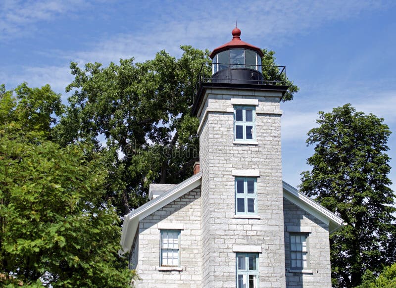 Old Lighthouse stock image. Image of blue, stone, lighthouse - 75440313