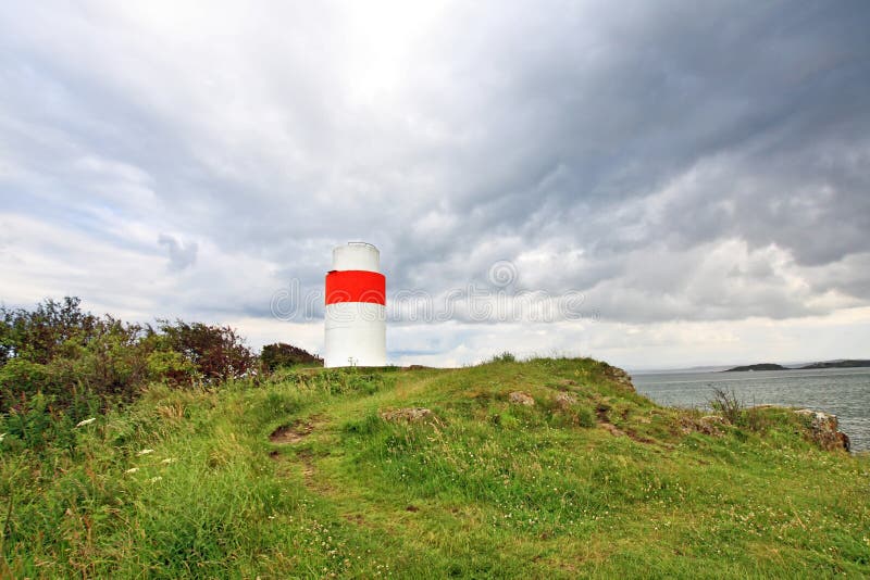 An Old Lighthouse at Silver Sands Stock Image - Image of landscape ...