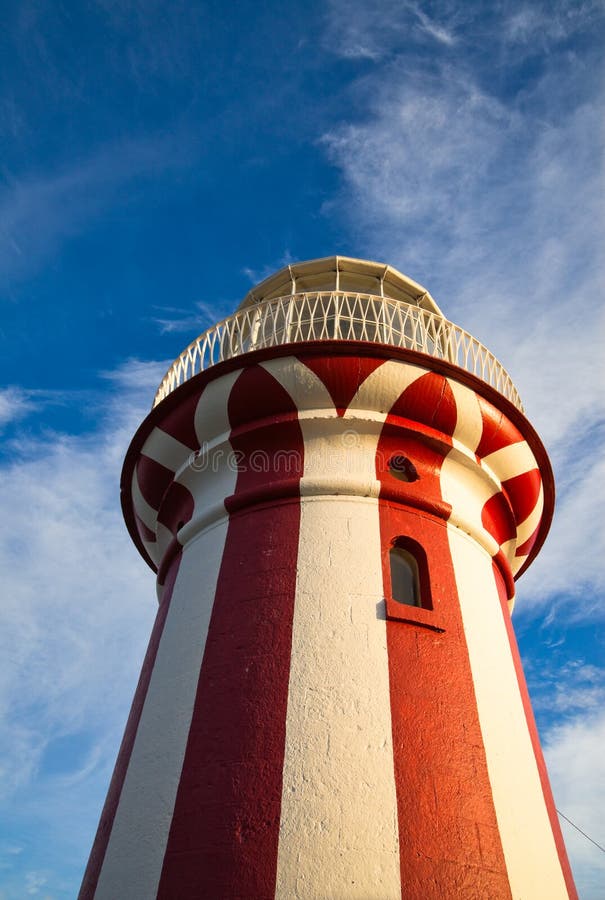 Green and Red Lighthouses stock image. Image of lighting - 3945635