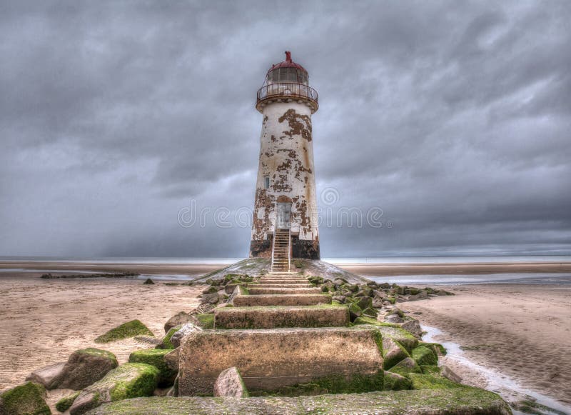 The Talacre Lighthouse stock image. Image of crooked - 11445041