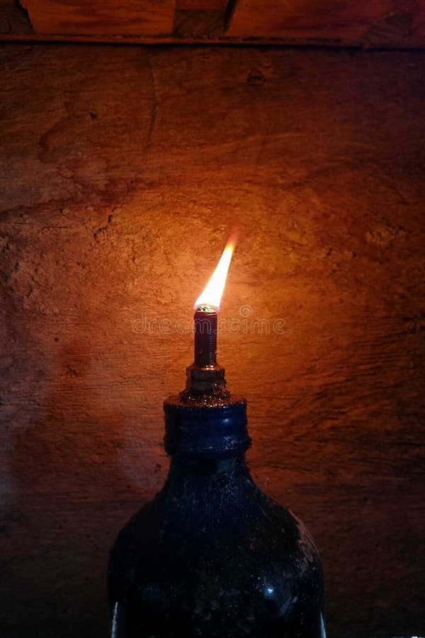 An Old Lighting Lantern Used by People in Ancient Times Stock Image ...