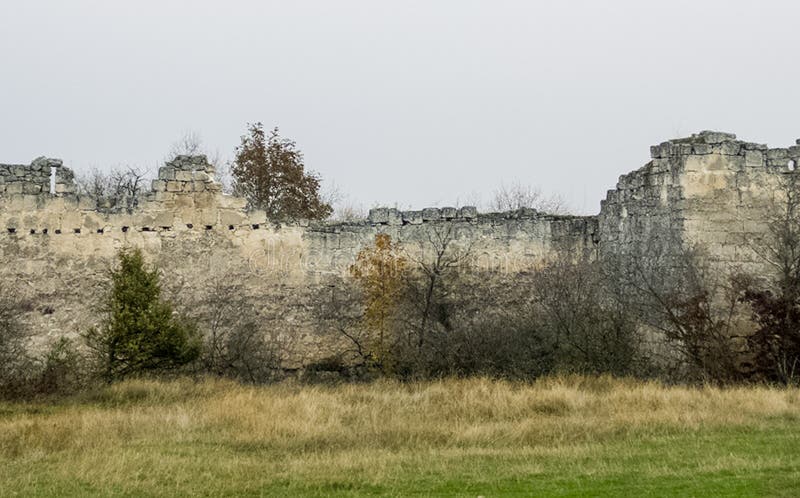 Old Limestone House on a Cliff on the Edge of a Cliff Stock Photo ...